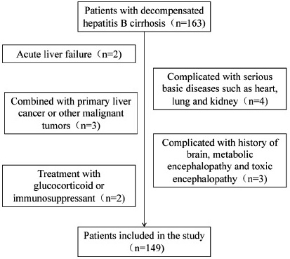 Risk factors for the prognosis of patients with decompensated hepatitis ...