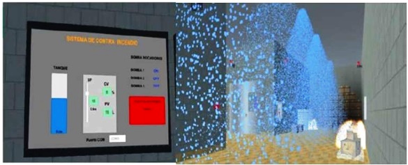 Immersive environment for water pumping station and fire system ...